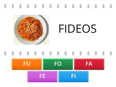 Fa fo fu fe fi - Recursos didácticos