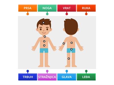 Dijelovi tijela - Nastavne aktivnosti