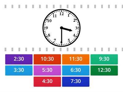 Telling time half oclock - Teaching resources