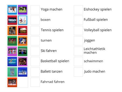 Sportarten - Unterrichtsmaterialien