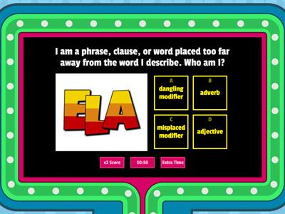 Modifiers - Teaching resources