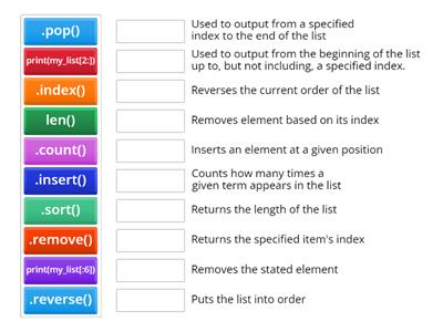 Python list - Teaching resources