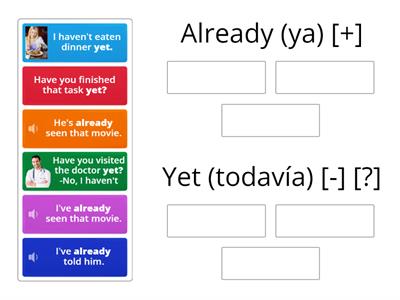 Just already and yet present perfect - Recursos didácticos