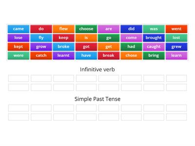 Verbs Regular in past - Recursos didácticos