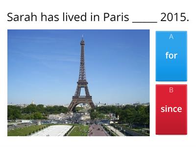 Present perfect For and since - Teaching resources