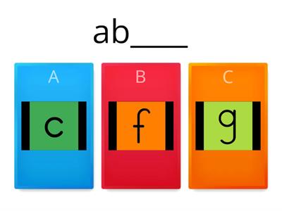 Missing letter game - Teaching resources