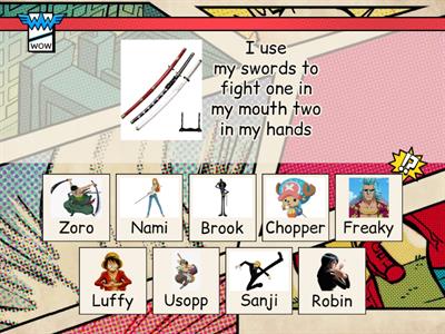 One piece - Teaching resources