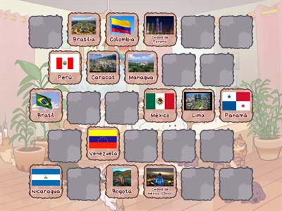 Paises hispanohablantes y sus capitales - Teaching resources