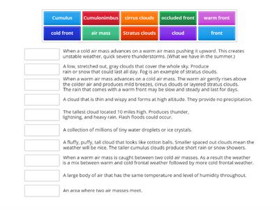 Clouds - Teaching resources