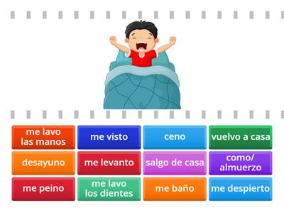 Rutina diaria espanol - Recursos didácticos