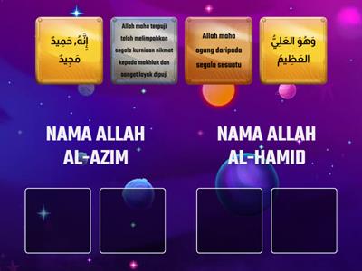 Nama allah al azim dan al hamid - Sumber pengajaran