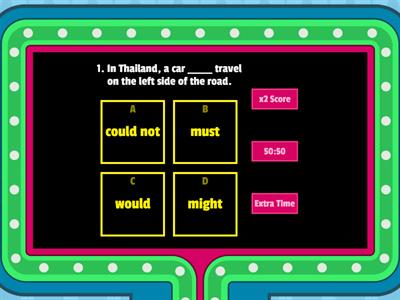 Modal verbs matching - ทรัพยากรการสอน