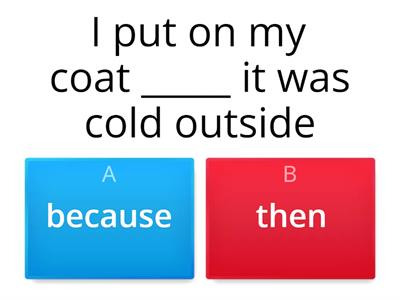 Conjunctions and because so but or - Teaching resources