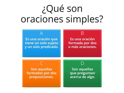 Oraciones simples y compuestas - Teaching resources