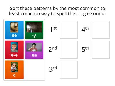 Long e sound - Teaching resources