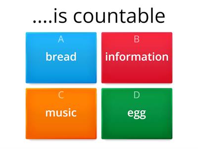 Countable and uncountable nouns c1 - Resurse didactice