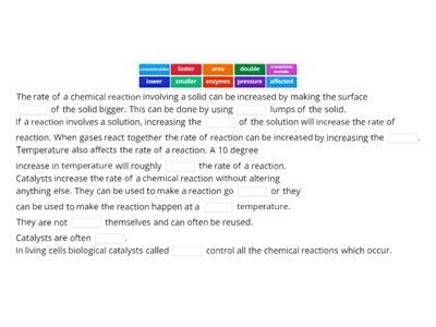 KS3 Rates of reaction topic - Teaching resources