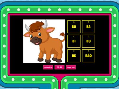 Sílabas ba be bi bo bu bão - Recursos de ensino