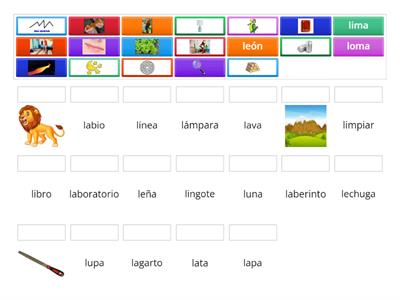 Fonema l medial - Recursos didácticos