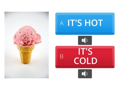 Hot or cold - Teaching resources