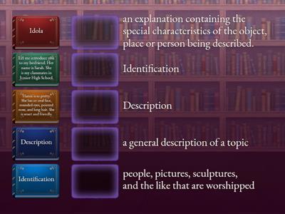 Descriptive text - Teaching resources