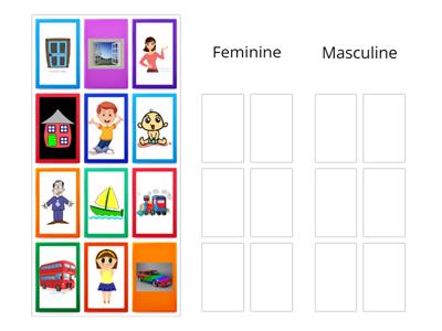 French Adjectives Masculine feminine - Teaching resources