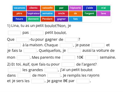 Quest ce que tu fais - Teaching resources