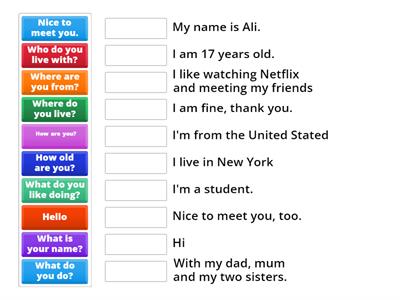 Introduce yourself - Teaching resources