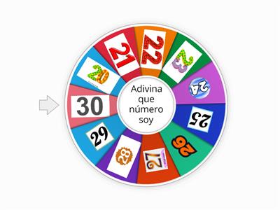 Números 20 al 30 - Recursos didácticos