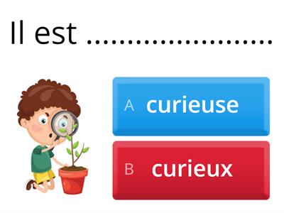 Adjectifs masculin et féminin - Ressources pédagogiques