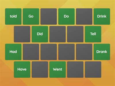 Verbs Past simple - Recursos didácticos