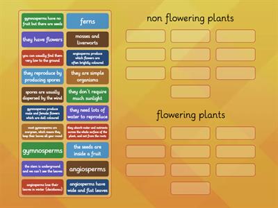 Plants Flowering and non flowering plants - Teaching resources