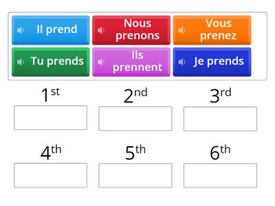 Prendre - Teaching resources