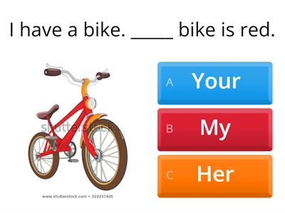 My your her his - Teaching resources