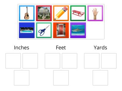 Inches feet yard - Teaching resources