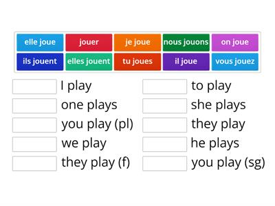 Jouer - Teaching resources