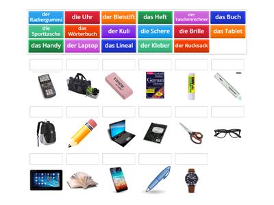 Schulsachen - Teaching resources