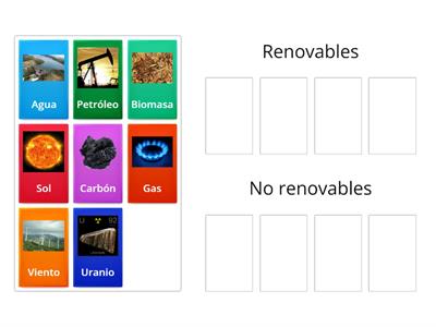 Energias renovables y no renovables - Recursos didácticos