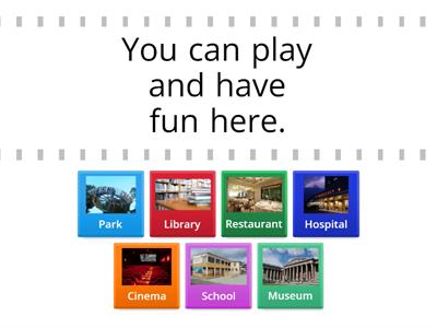 Places in town games - Recursos didácticos