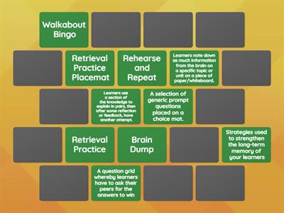 Retrieval practice - Teaching resources