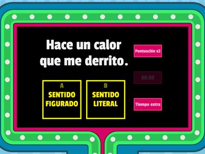 Sentido figurado y sentido literal - Recursos didácticos