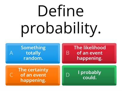 Probability - Teaching resources