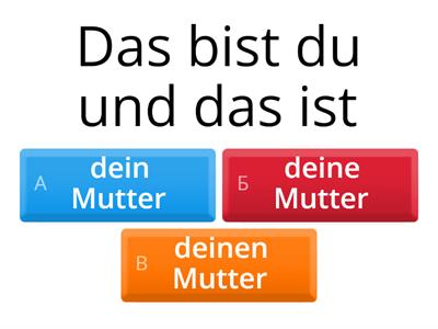 Mein dein ihr sein - Unterrichtsmaterialien