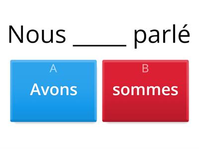 Passé composé être ou avoir - Ressources pédagogiques
