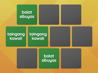 Tambalang ganap - Aktibidad sa pagtuturo