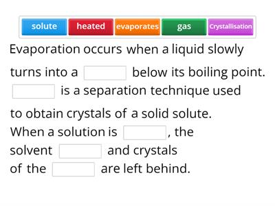 Evaporation - Teaching resources