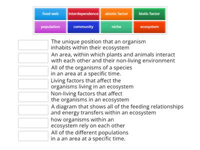 Ecosystem - Teaching resources