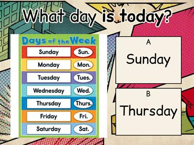 Today yesterday tomorrow - Teaching resources