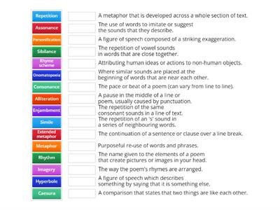 Poetic devices - Teaching resources