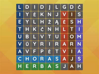 Lietuvos simboliai - Mokymo ištekliai